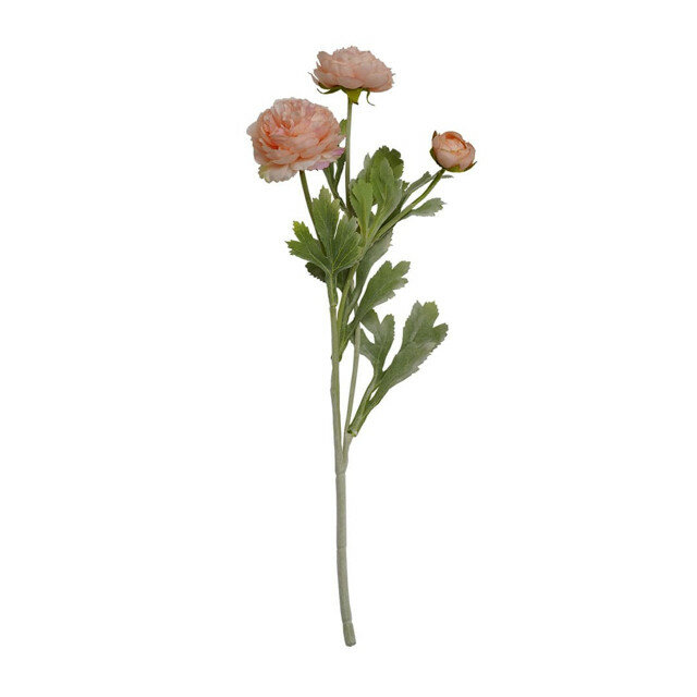 Растение искусственное Вещицы "Ранункулюс" HFW-19, 52 см, персиковый