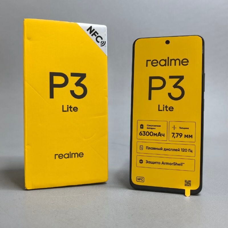Смартфон realme P3 Lite 4/128ГБ, Dual nano SIM, зеленая сосна
