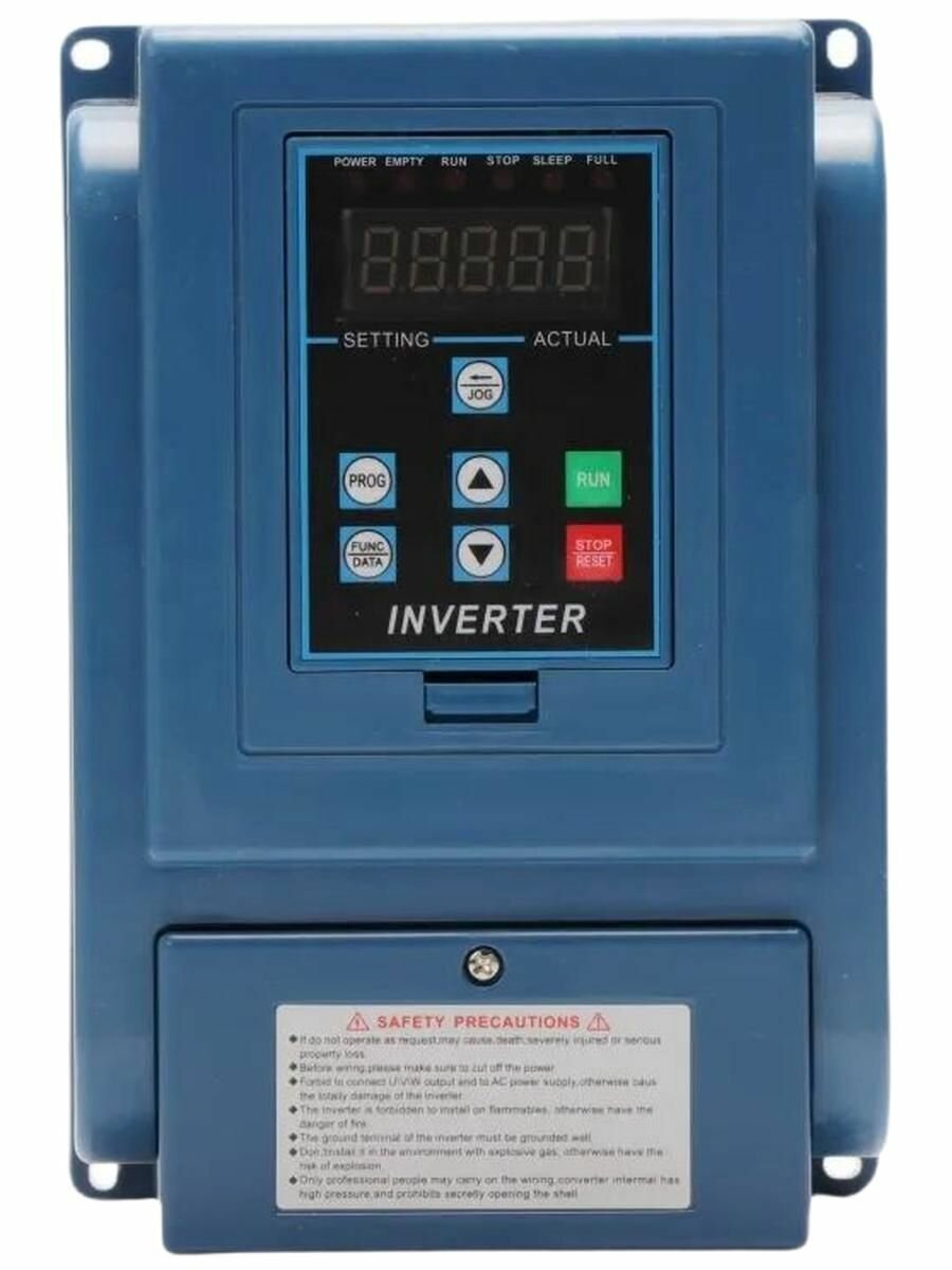 Для насосов 1,5 кВт 220В 1 фаза Частотный преобразователь