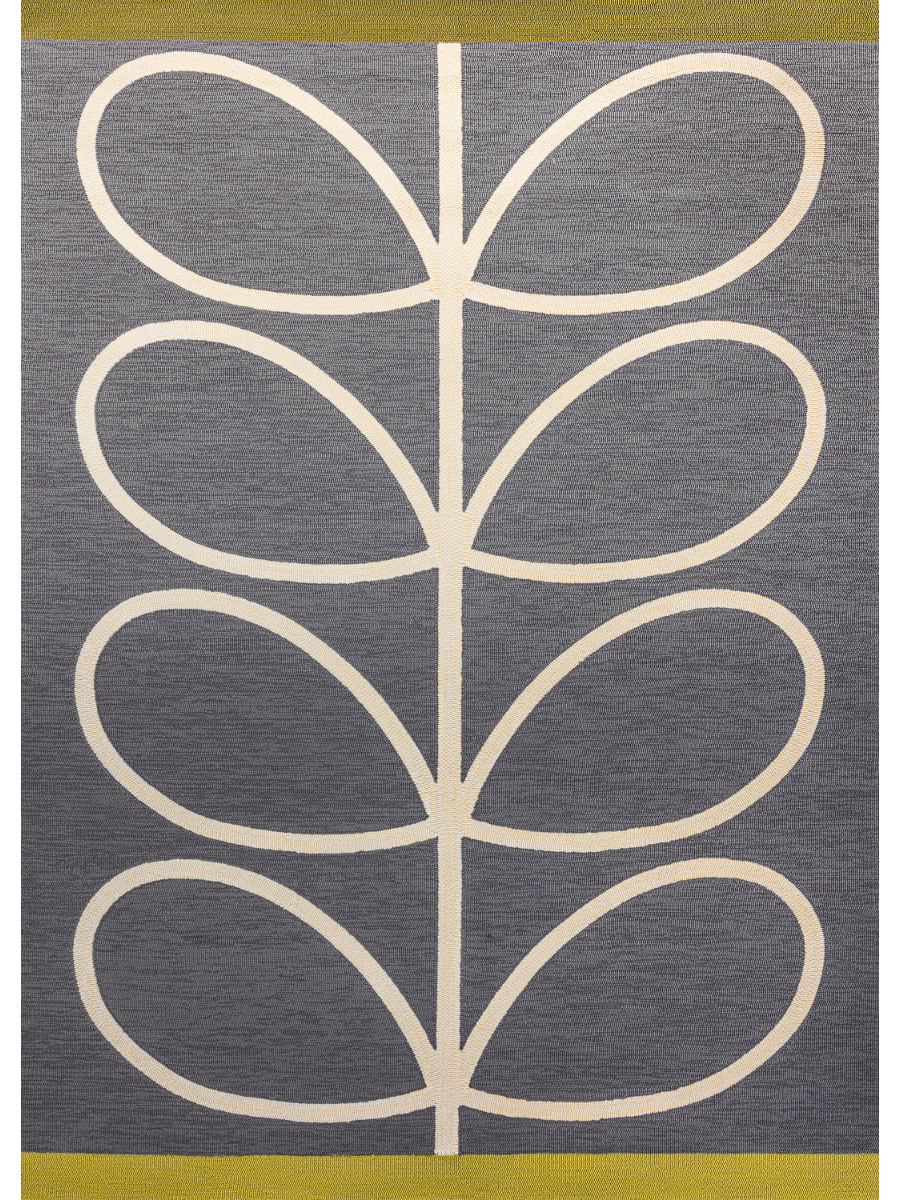 Ковер 160х230см, дизайнерский, подходит для улицы, Giant Linear Stem Slate