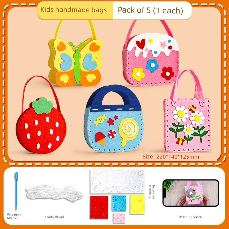 Набор для творчества из нетканого материала для детского шитья, игрушка для девочек, украшение, подарок для детей на