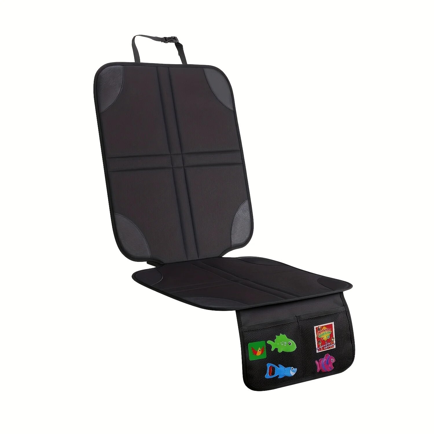 Защита автомобильного сиденья, набивка под детское автокресло, водонепроницаемый нескользящий чехол для сиденья для детей и домашних животных с карманами