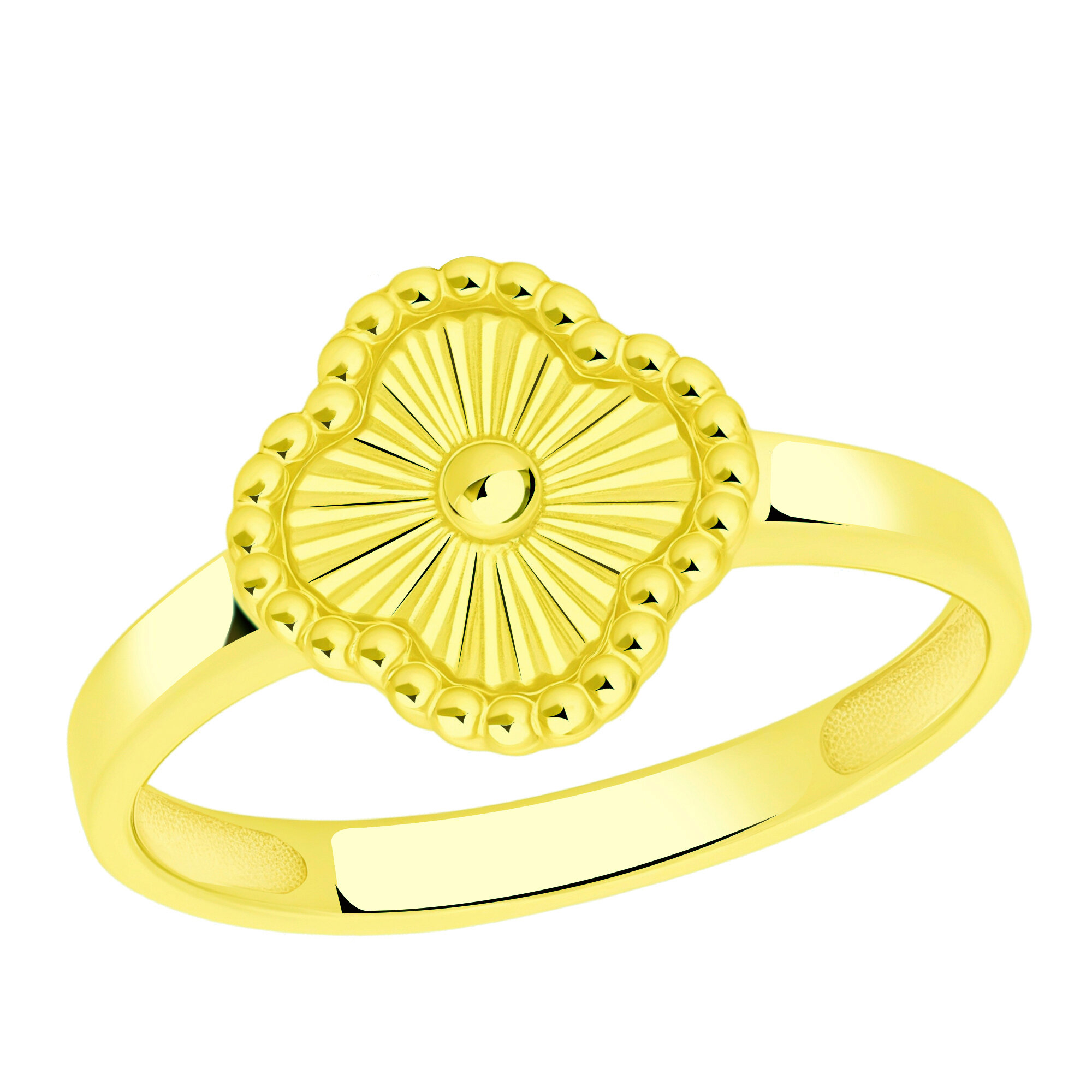 Кольцо, желтое золото, 585 проба