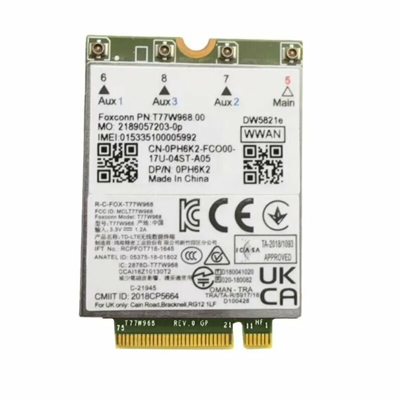 (T S B I) T77W968 4G Модуль Беспроводной Карты X20 LTE Cat16 Gigabit Для