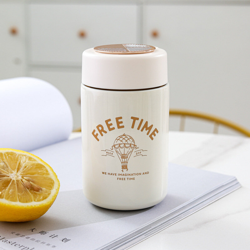 Изолированная кружка из нержавеющей стали для женщин, компактная и портативная мини-кружка, промо-подарок, подарок для студентов, сувенирная кружка для воды