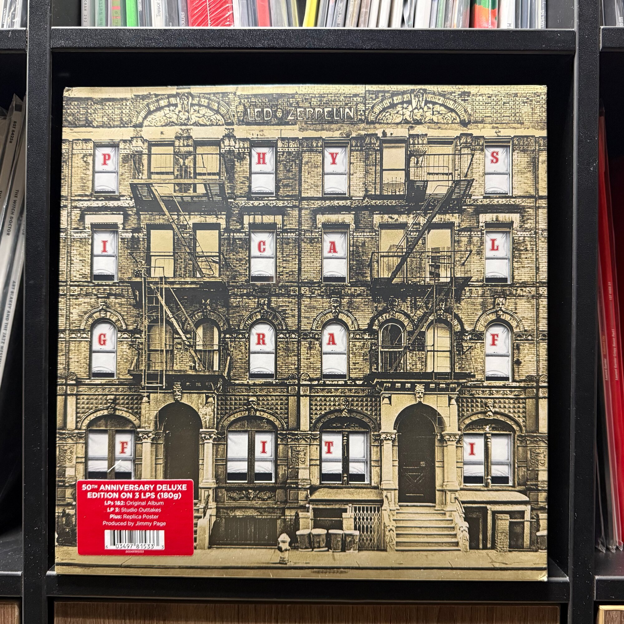 Виниловая пластинка LED ZEPPELIN - Physical Graffiti (50th Anniversary Deluxe Edition) (still sealed, 180 gram vinyl 3xLP + poster in die-cut sleeve) LP Винил