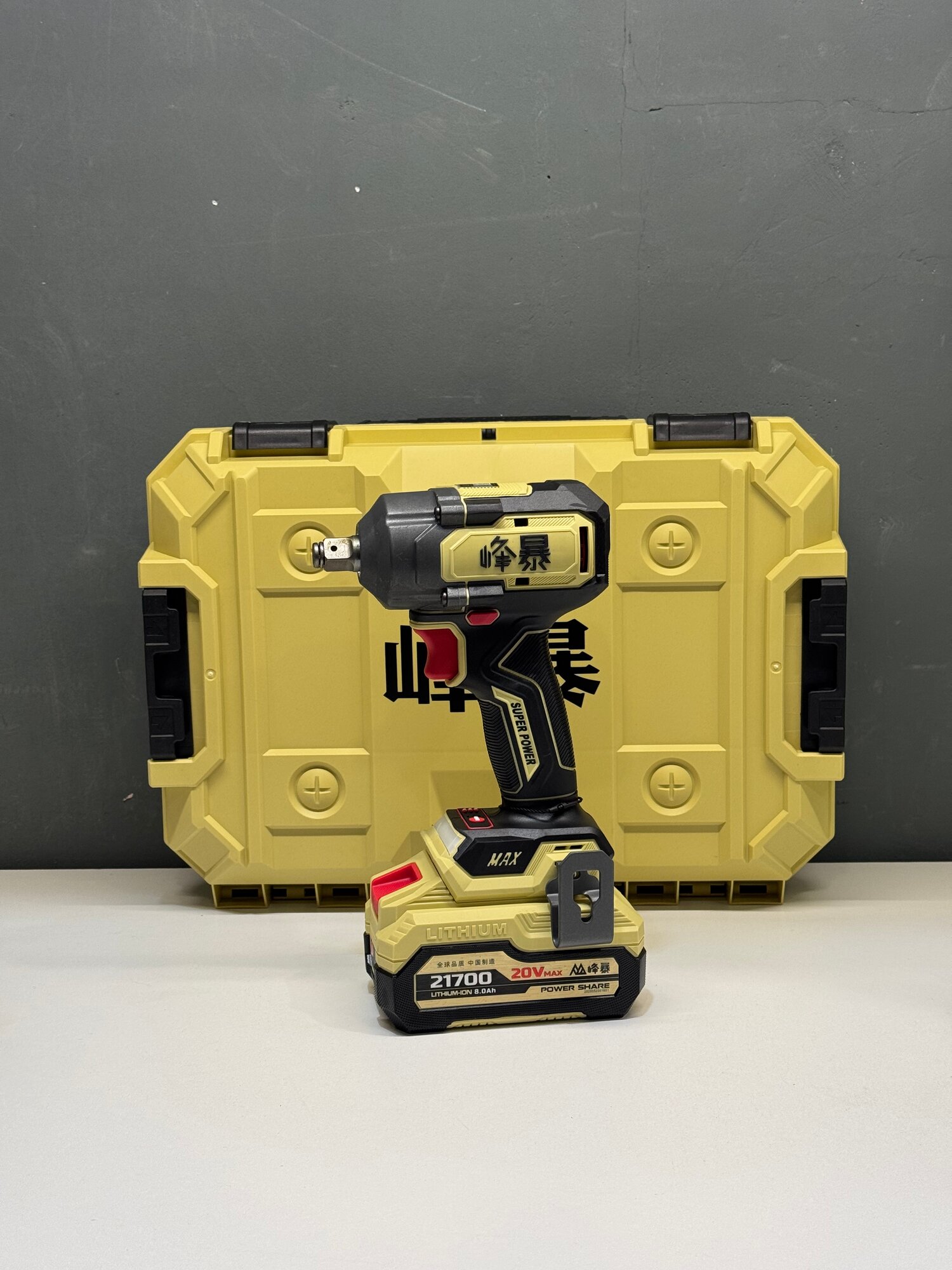 Гайковерт ударный Feng Bao 688, 800 нм, одно акб на 8 Ач, элементы 21700