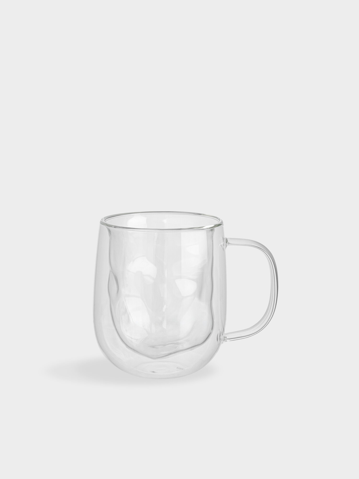 Кружка, 350 мл, стекло Б, Мятый эффект, Air, Kuchenland