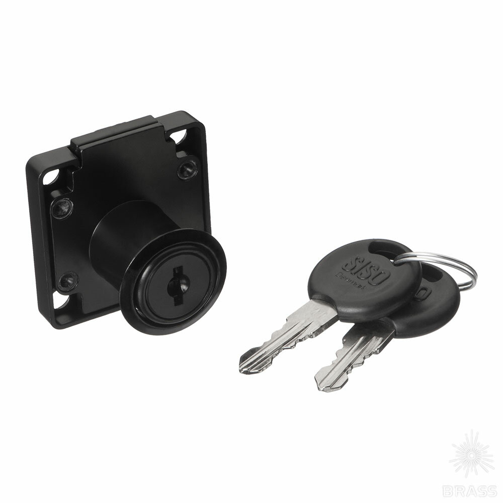 14.01.067-0 Накладной мебельный замок 850, цвет чёрный, Дания