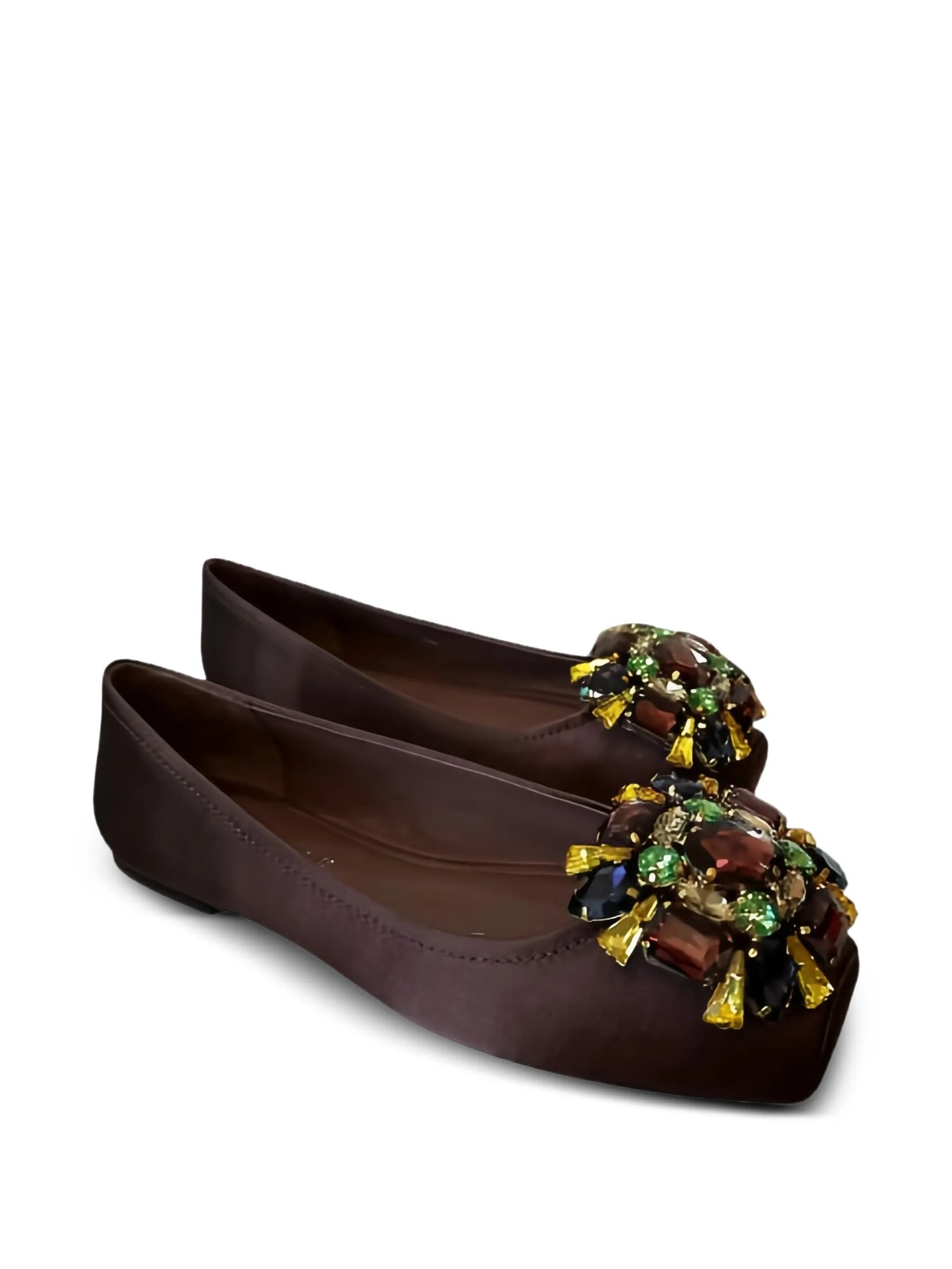 Балетки Jeffrey Campbell Square-toe ballet flats, размер 38, brown — фото 1