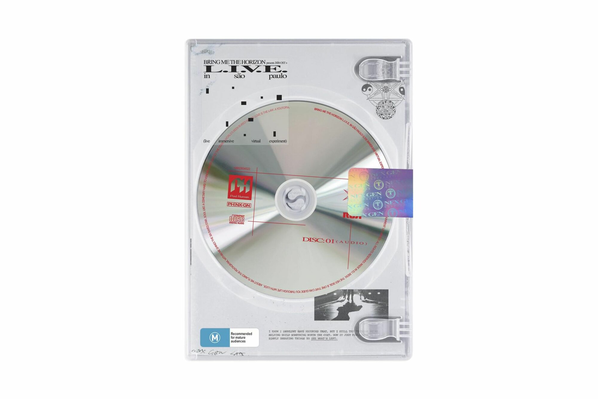 Компакт-диск Bring Me The Horizon - L.I.V.E. In Sao Paulo (Live Immersive Virtual Experiment) (2 CD, 1 DVD) (2 CD)