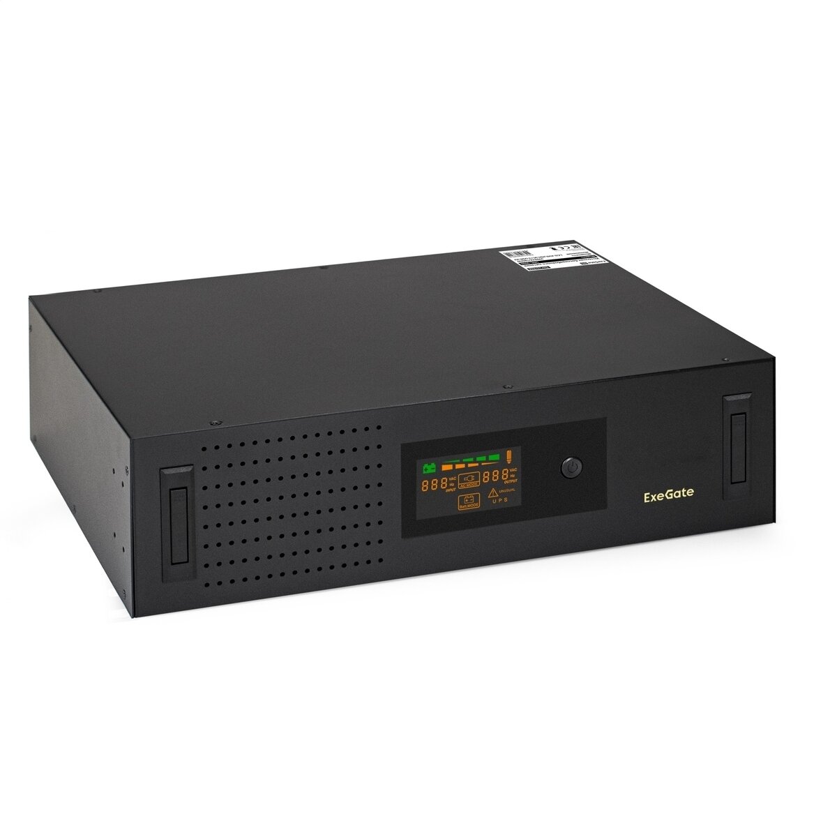 ИБП ExeGate ServerRM UNL-3000. LCD. AVR.2SH.3C13. USB.3U <3000VA/1800W, Color LCD, AVR, 2*Schuko+3*C13, USB, 3U, установка в стойку, Black>