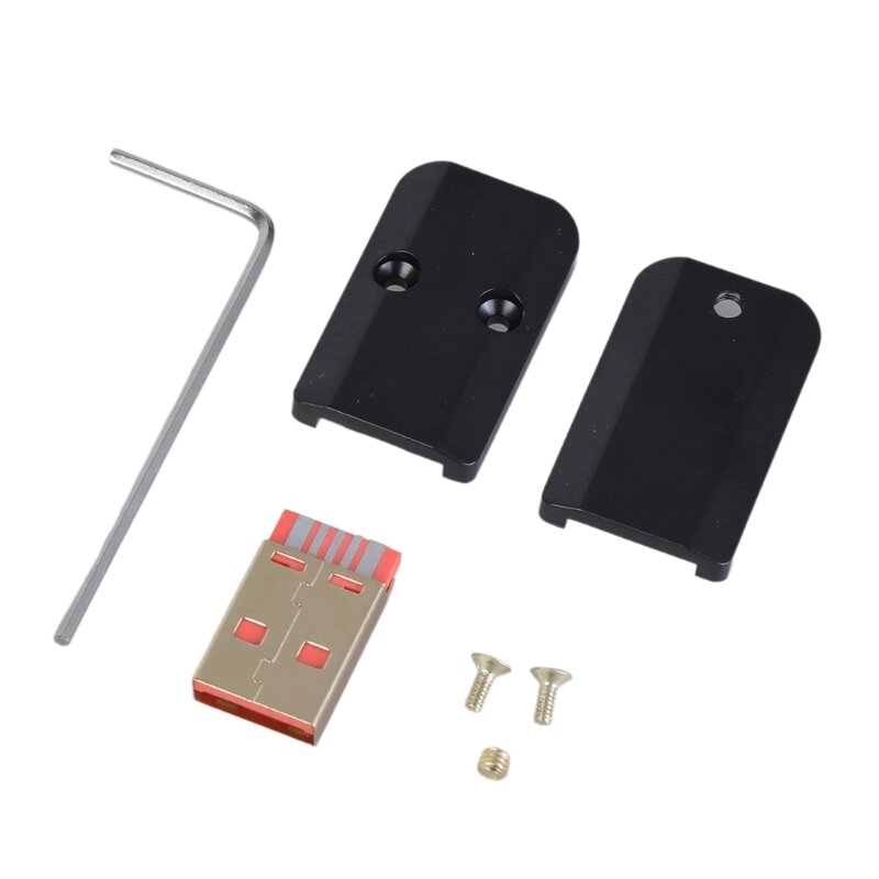 Металлический корпус USB-разъема DIY-черный