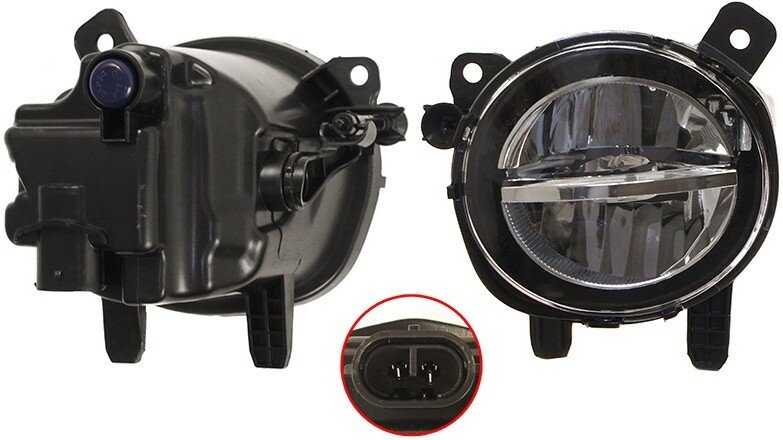 Фара противотуманная SAT ST-26-0010 слева BMW 1-Series 11-15, 3-Series 11-19