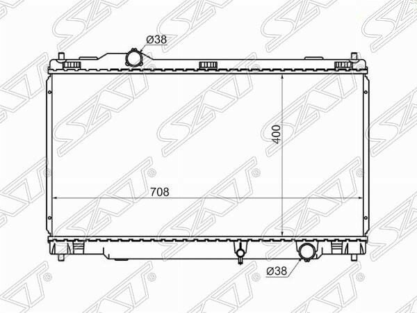 Радиатор Lexus GS 05-12 / SAT TY0005-120 Toyota Mark X 06-19