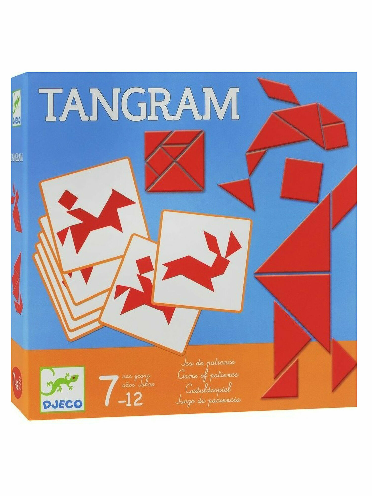 Настольная развивающая логическая игра Djeco - Tangram Танграм, для детей от 7 лет