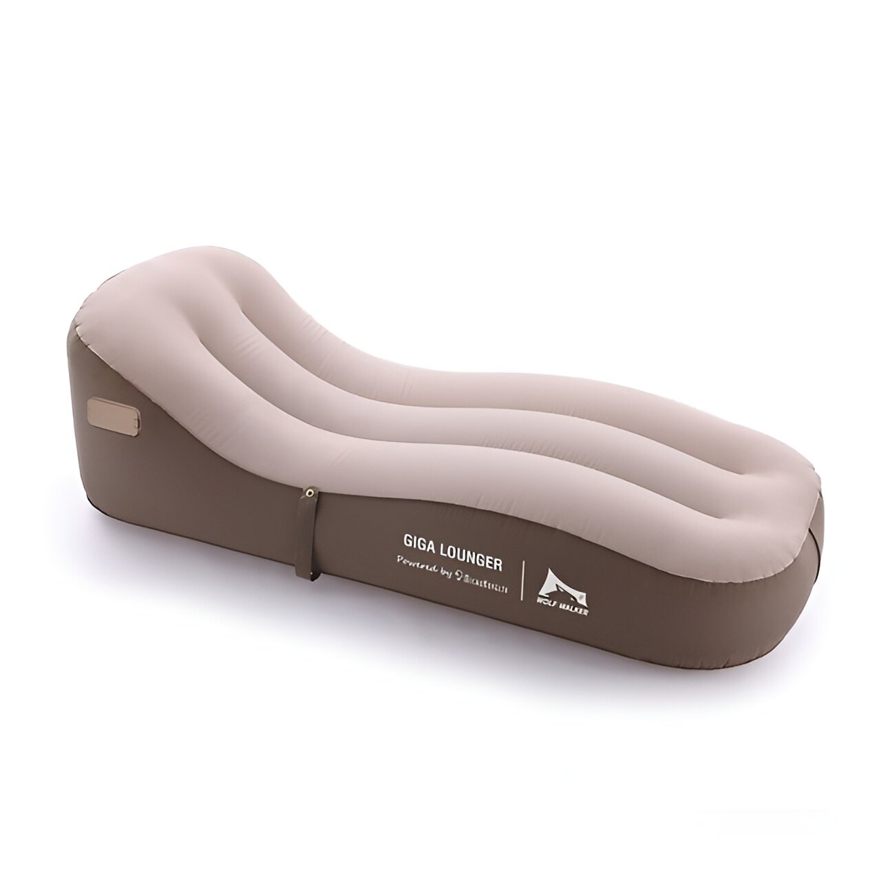 Надувной шезлонг, матрас с встроенным насосом " Giga Lounger" Beige