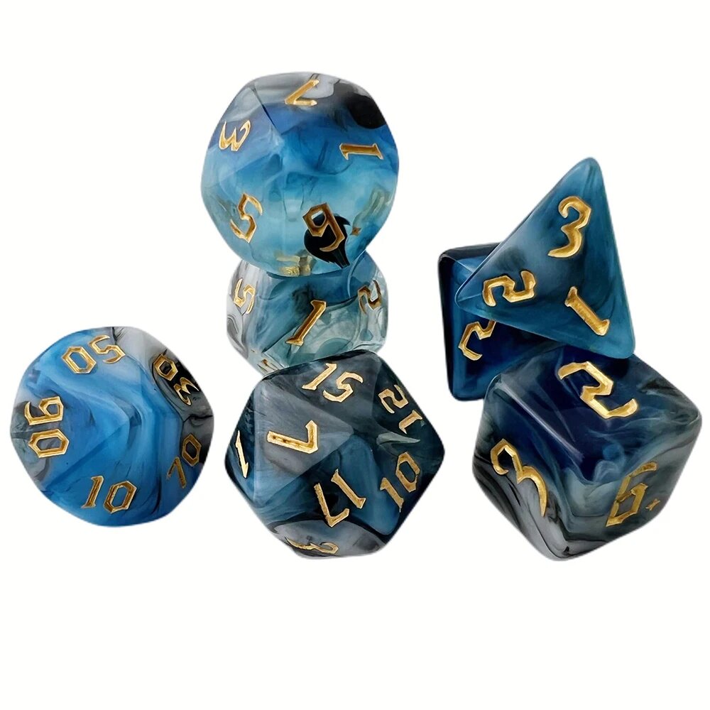 Набор кубиков для D&D, акрил, цвет 13