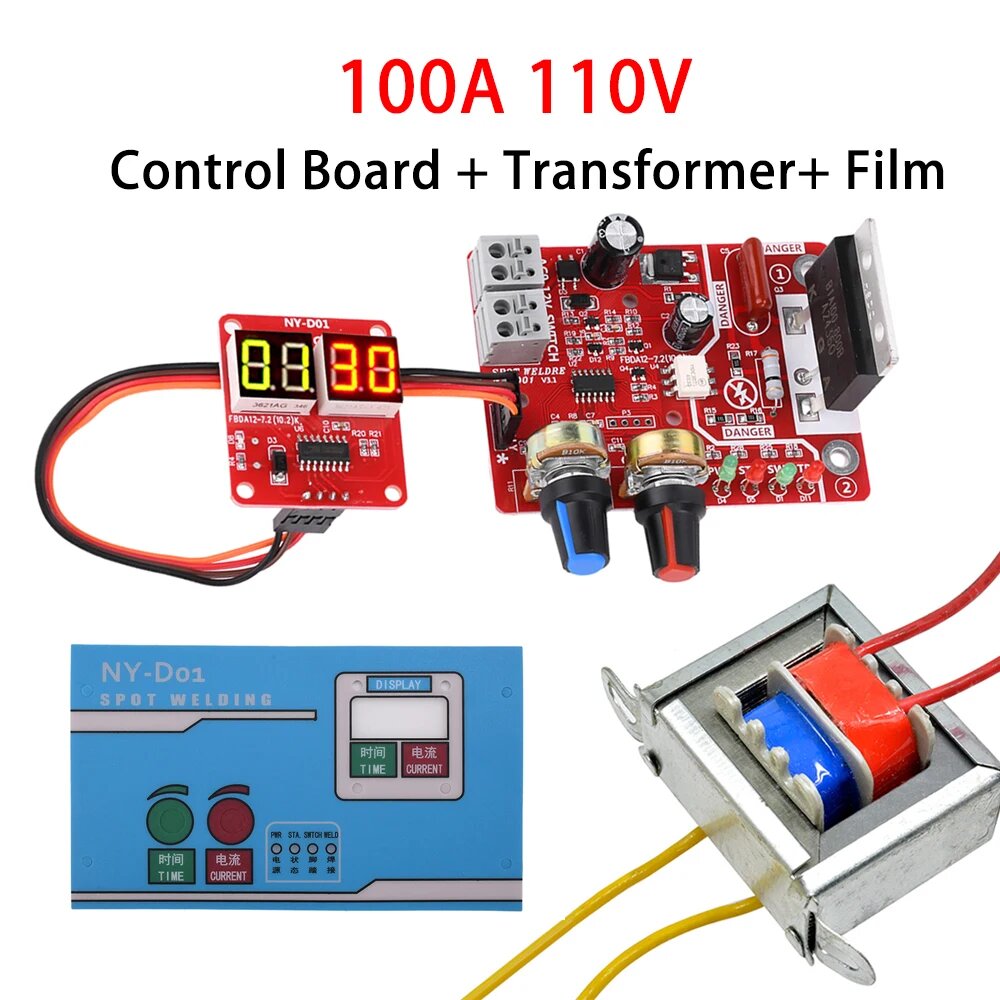 NY-D01 Контроллер трансформатора для аппаратов точечной сварки 100A 110V 1Set