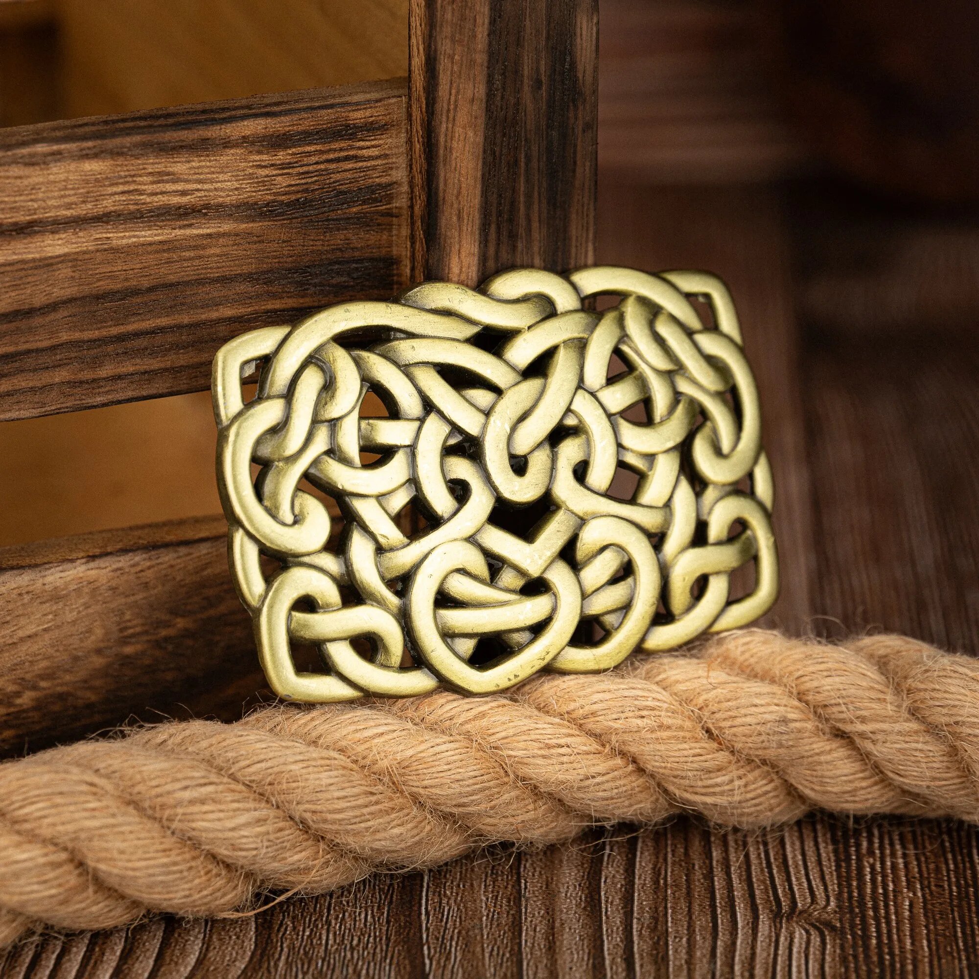 Пряжка для ремня Celtic Knot Bronze Желтый
