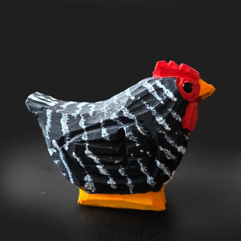 Деревянный петух, резная фигурка, Design C
