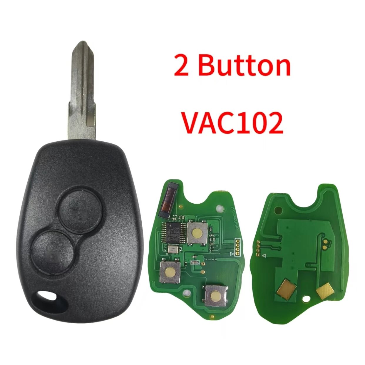 2 Button VAC102 ключ-пульт PCF7961-4A для Renault Dacia