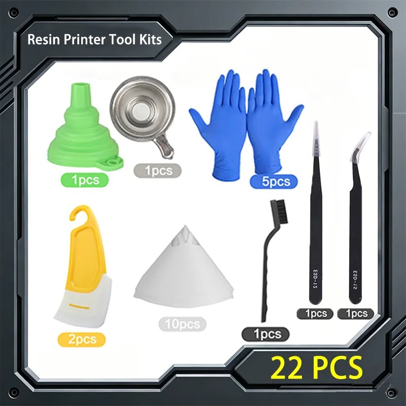 Набор инструментов для 3D-принтера (22 предмета) Resin 3D Printer — фото 1