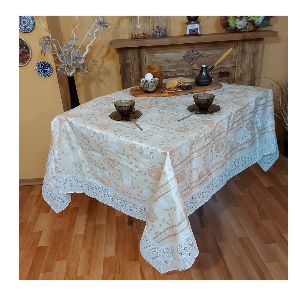 Скатерть прямоугольная Meiwa FPLUS-196BE 152x228 cm
