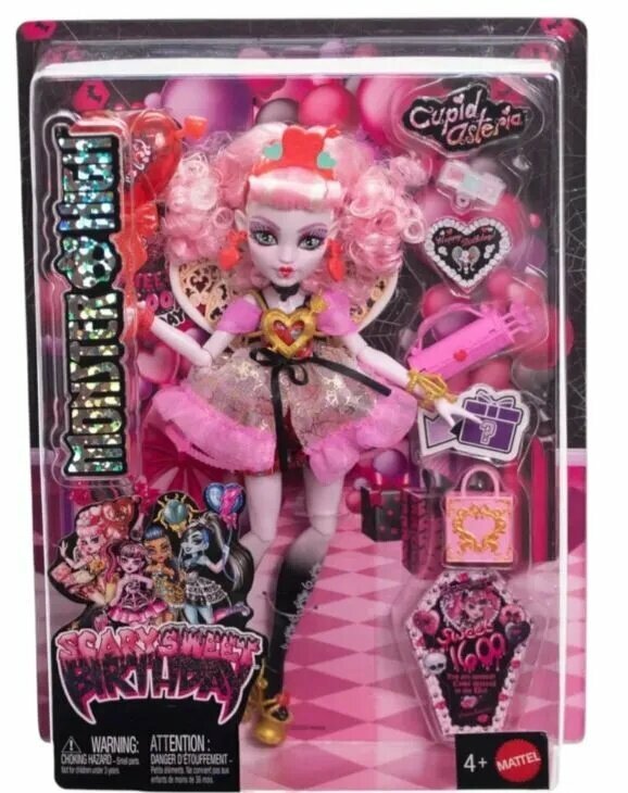 Кукла Monster High Scary Sweet Birthday Cupid Asteria - Монстр Хай Купидон Астерия JBG77