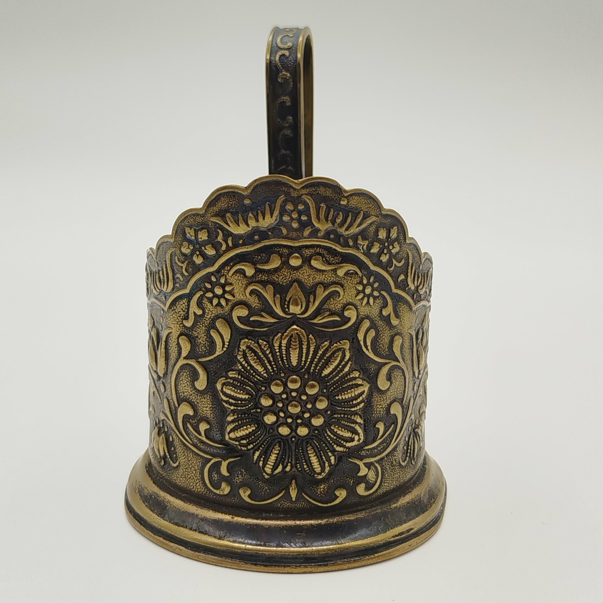 Подстаканник "Сказочный цветок" ("Астра"), латунь