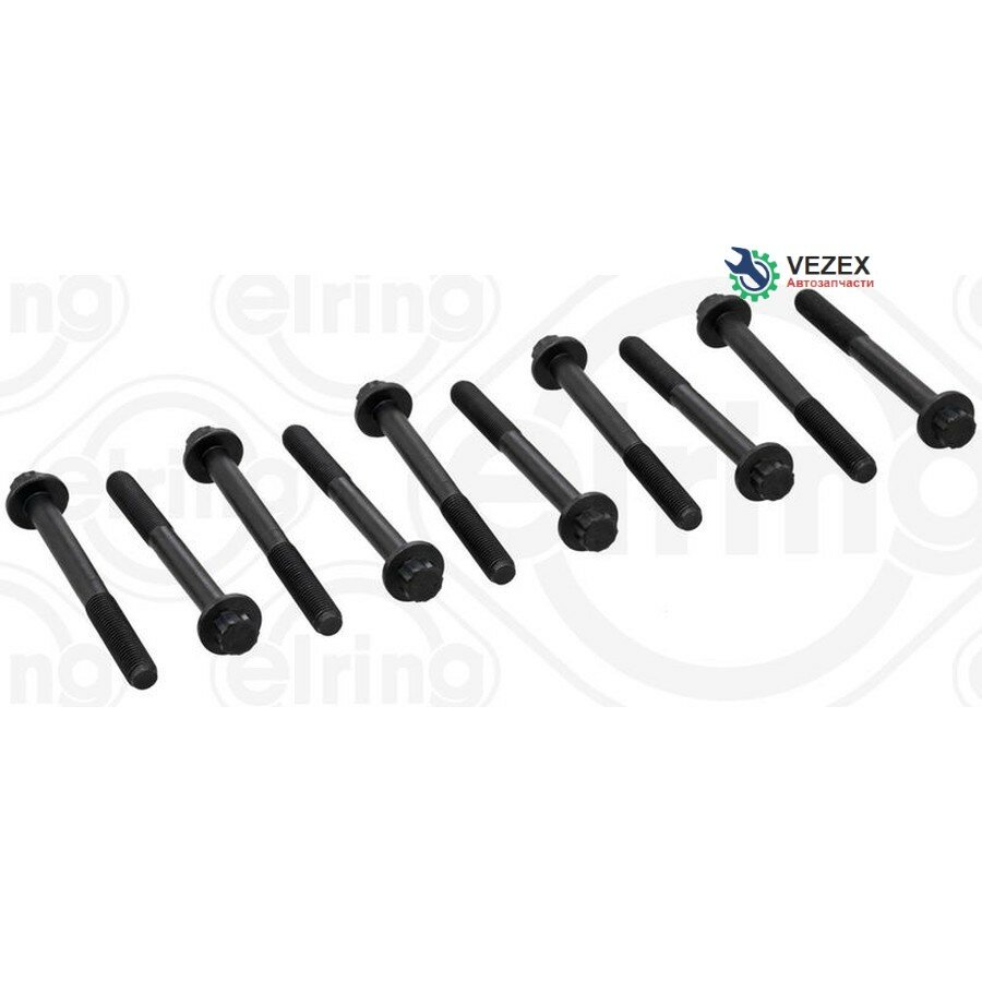 ELRING 707680 к-кт болтов ГБЦ! 10шт.\ Mazda 323/626, Suzuki Vitara 1.7D/2.0D/2.2D 84>