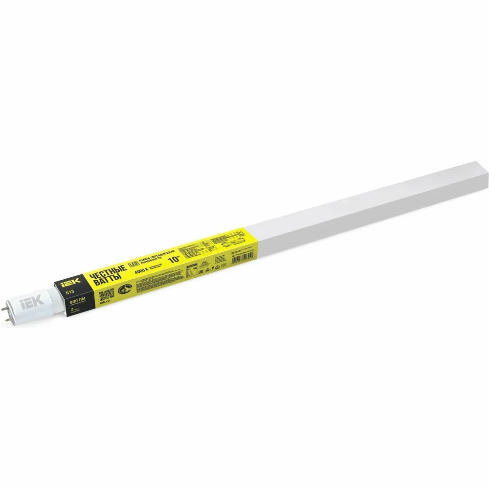Лампа IEK LED T8 линейная 10 Вт 230 В 4000К G13 LLE-T8-10-230-40-G13