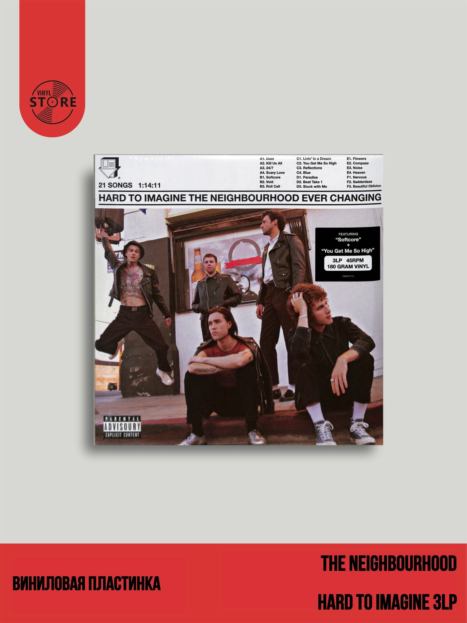The Neighbourhood - Hard To Imagine The Neighbourhood Ever Changing 3LP 45RPM Виниловая платсинка