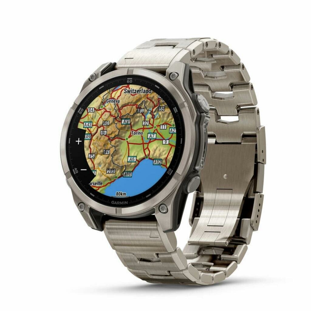 Умные часы Garmin Fenix 8, 47mm, Amoled Sapphire Titanium Graphite (010-02904-40)
