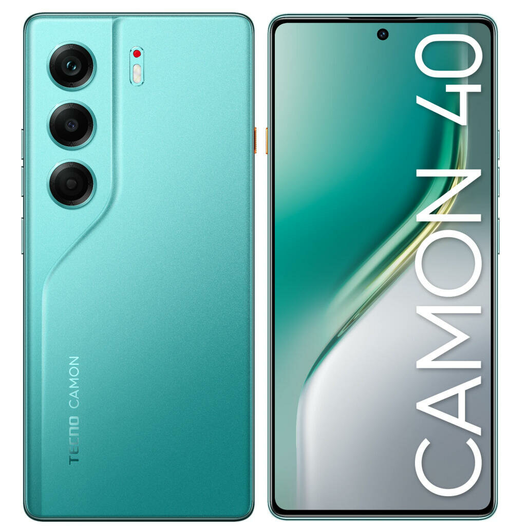 Смартфон TECNO CAMON 40, 4G, NFC, 8/256Gb, Emerald Glow Green (Зеленый)