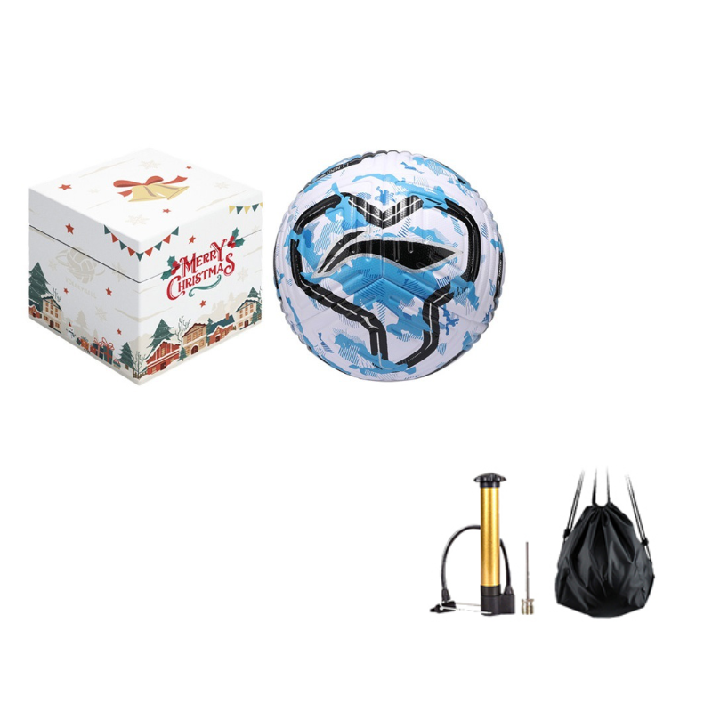 Футбольный мяч унисекс Li Ning, бесшовный с термосклеиванием, Sky Blue/White, S EU