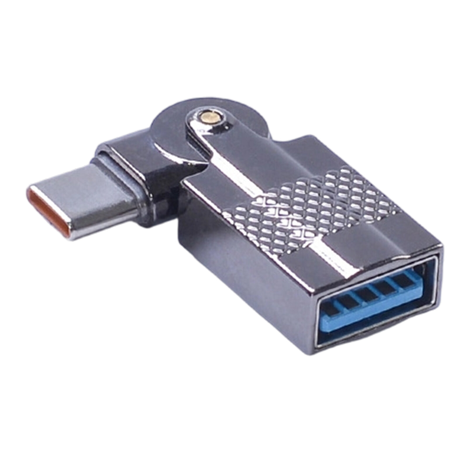 Адаптер USB на Type C из сплава с поворотом на 180 градусов
