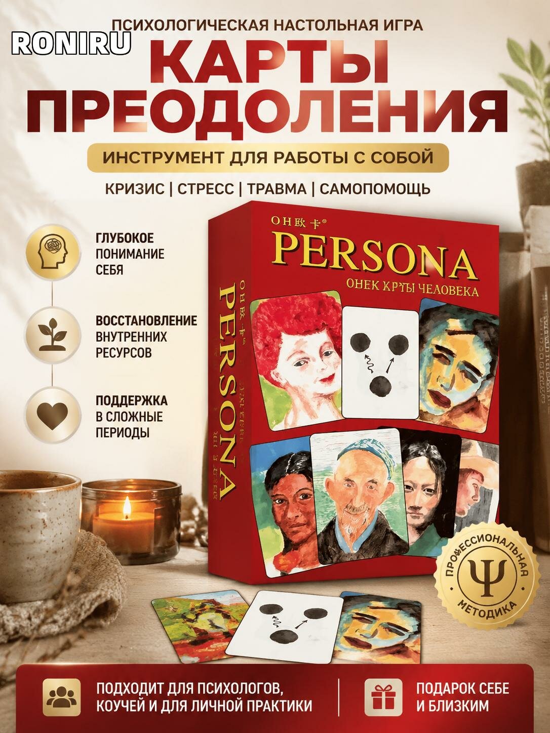 Психологическая настольная игра Карты Преодоления — методика для работы с кризисом, стрессом, травмой и самопомощи