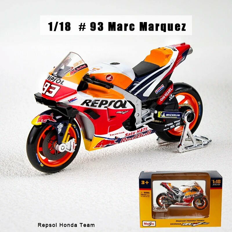 Maisto 1:18 Ducati Lenovo #1 Bagnaia MotoGP мотоцикл No93 Marc Marquez