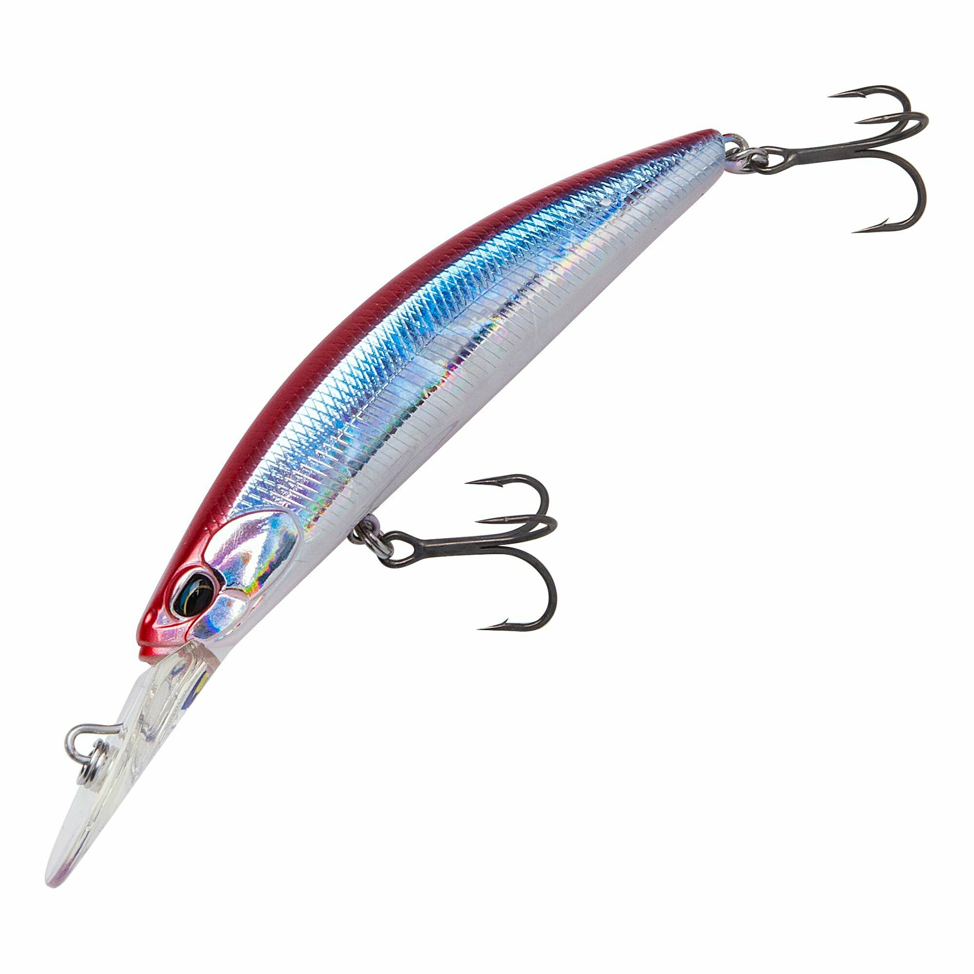 Воблер DUO Deep Feat 87DRF #ADA4067 Shinkita Red Silver, всплывающий, 12 г.