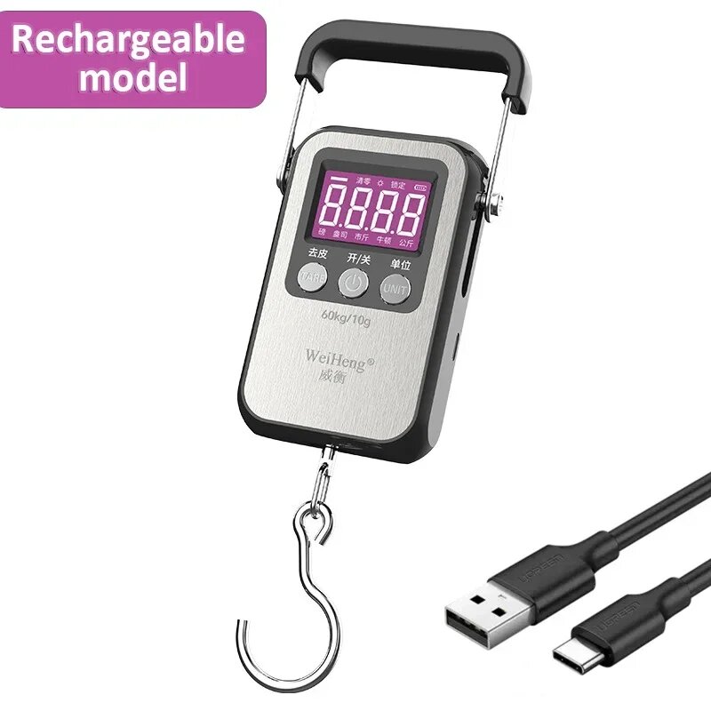 Подвесные цифровые весы 60кг/10г WH-A35 USB