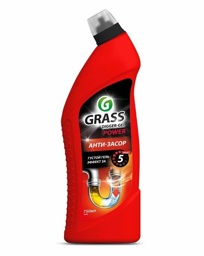 Гель GraSS "Digger-Gel" для чистки труб, 750 мл