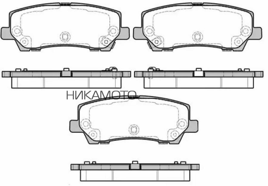 ROAD HOUSE 2162115 21621.15_Колодки торм. дисковые Ford Mustang 2015