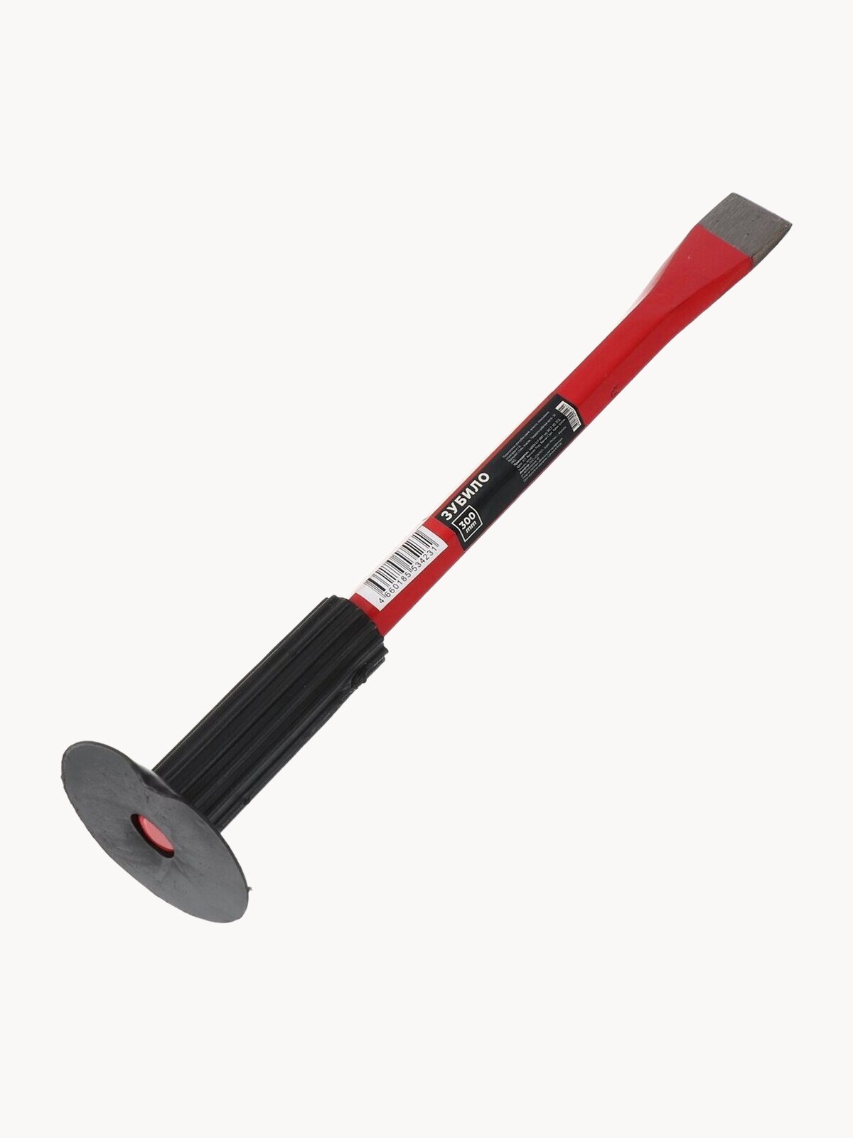 Зубило Bartex 0.5 кг с протектором и круглым стержнем, для работы с металлом и камнем, 300мм