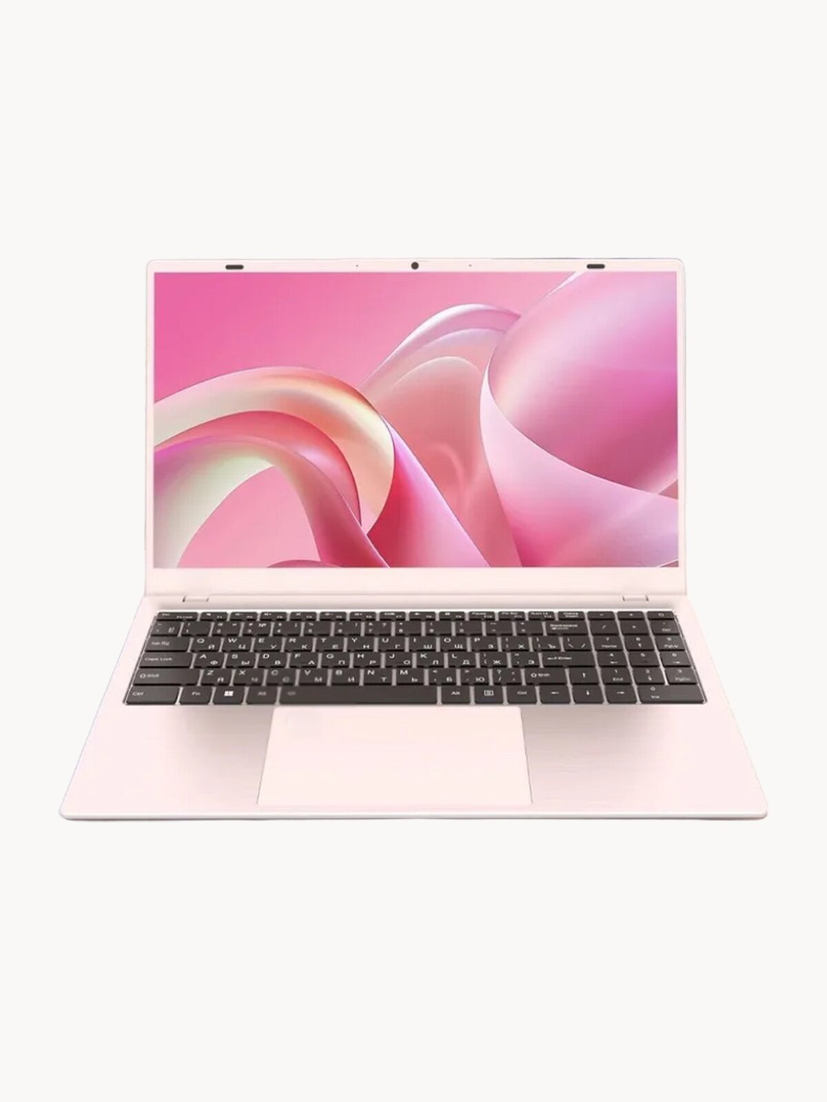Ноутбук 14 Дюймов", intel celeron N3350, RAM 8ГБ, SSD256 ГБ, Intel UHD Graphics, Windows Pro, Русская раскладка розовый