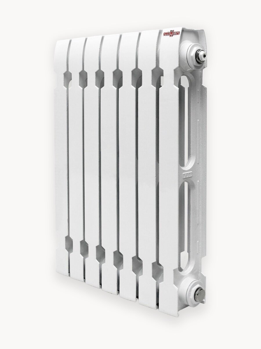 Радиатор чугунный Konner Модерн 500, 7 секций с монтажным комплектом