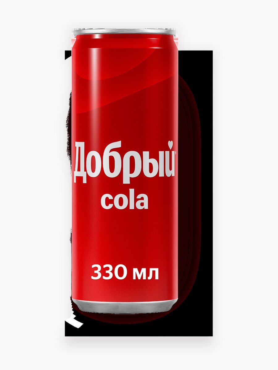 Напиток газированный "Добрый Cola", в металлической банке, 0,33 л