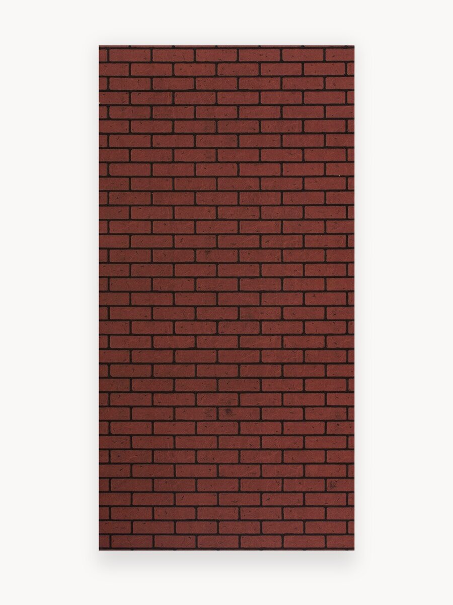 Стеновая панель МДФ (3 шт), 2440х1220х6мм Кирпич Красный Обожженный