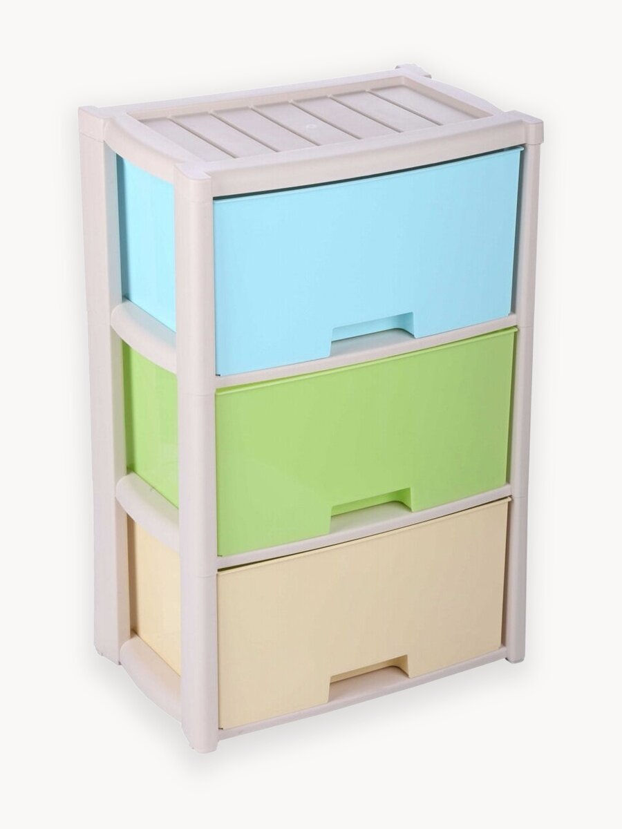 Комод трехсекционный Альтернатива Колорит, 47,5 x 30 x 71 см