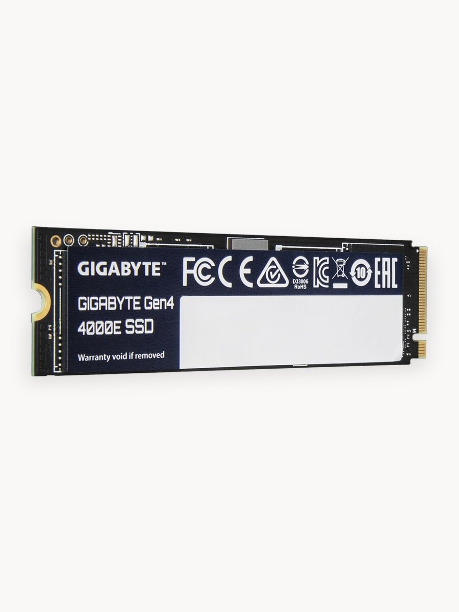 Твердотельный накопитель SSD Gigabyte M.2 2280 1TB Gen4 4000E SSD PCI Express 4.0x4, NVMe 1.4, 4000/3900, MTBF 1.5M, 3D NAND, 320TBW, RTL